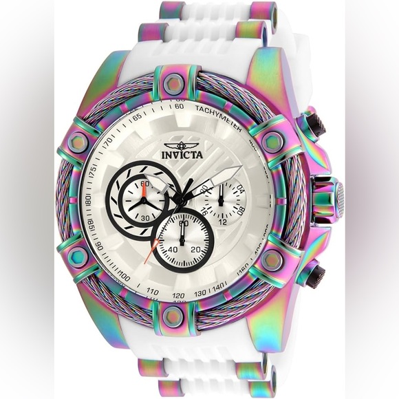 Invicta | Accessories | Invicta Bolt Mens Watch 52mm White Iridescent ...